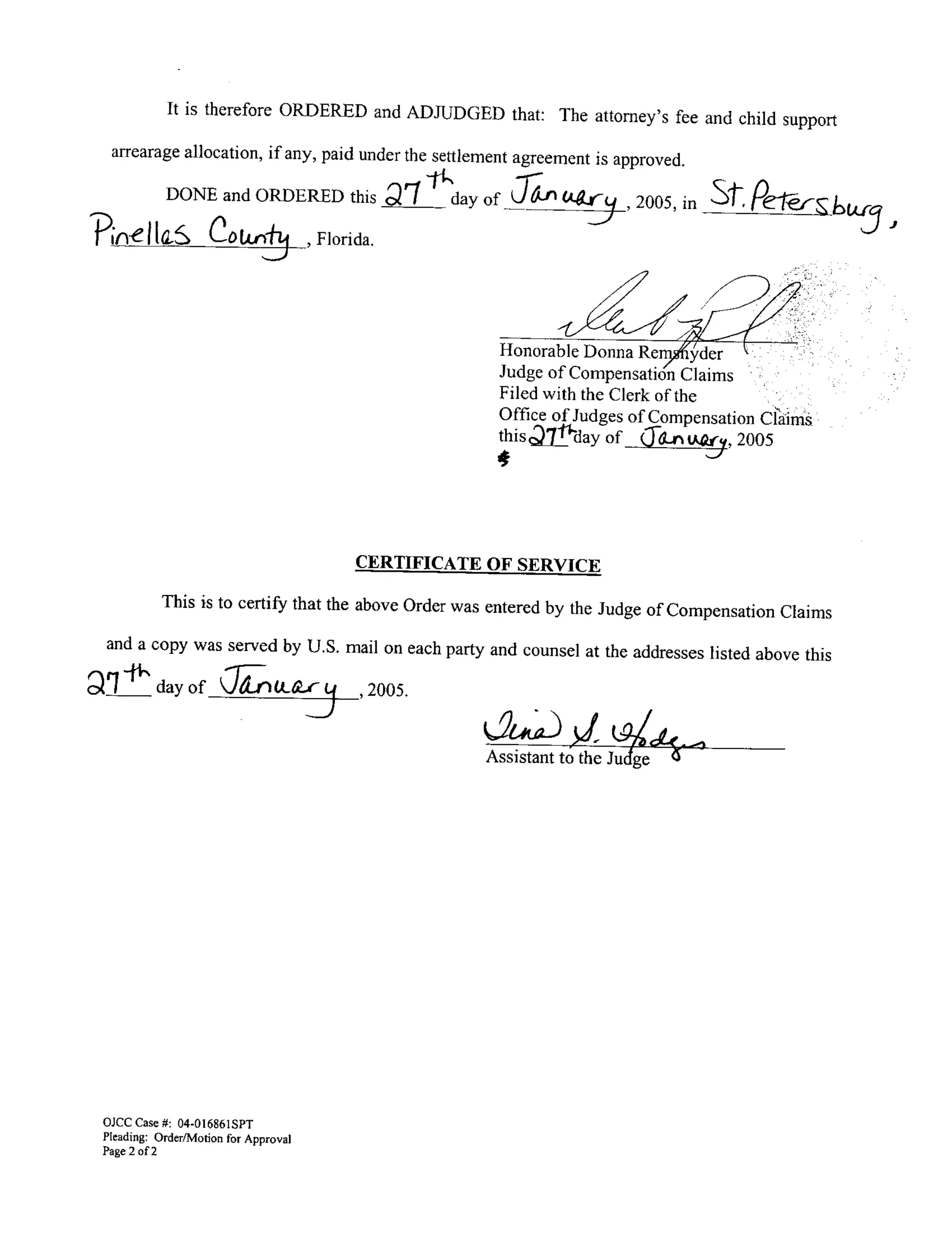 Emerson Settlement Order | PDF