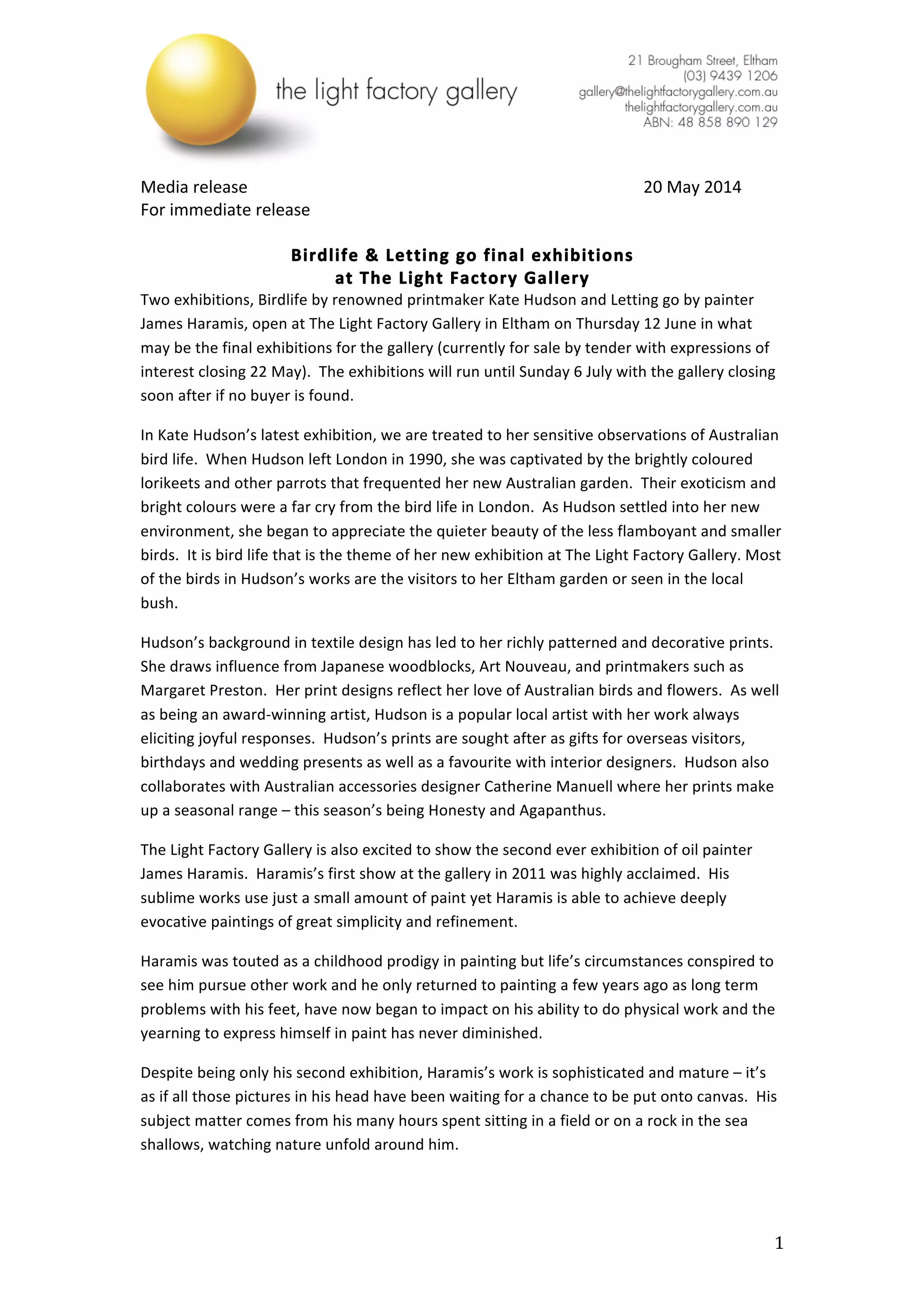 KateHudsonJamesHaramismediarelease | PDF