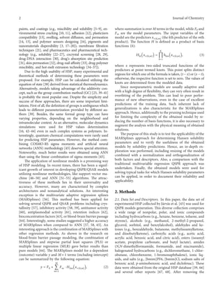 Application of Multivariate Adaptive Regression Splines (MARSplines ...