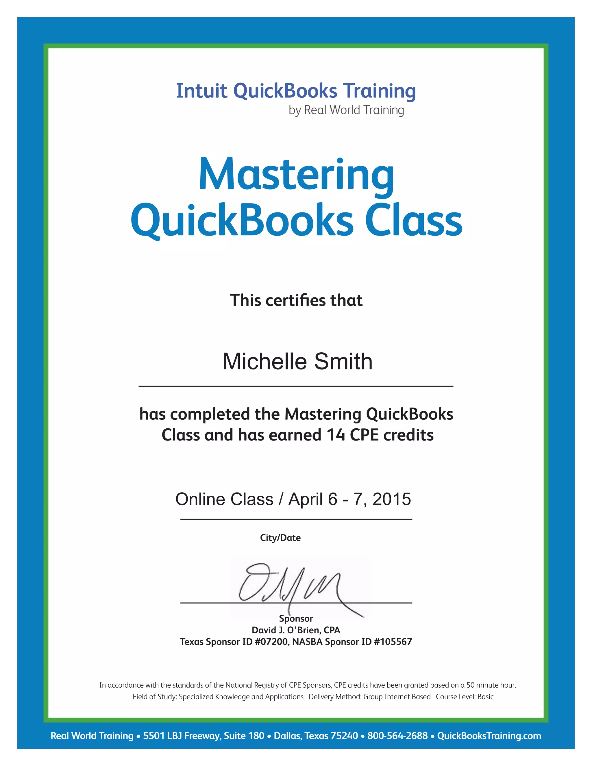 QB's Master Class | PDF