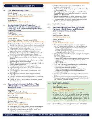 ACI's 3rd India Summit on Anti-Corruption - Brochure Available! | PDF