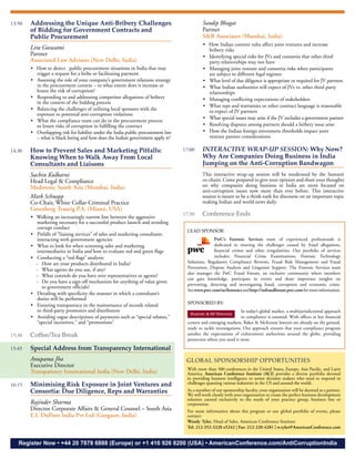 ACI's 3rd India Summit on Anti-Corruption - Brochure Available! | PDF