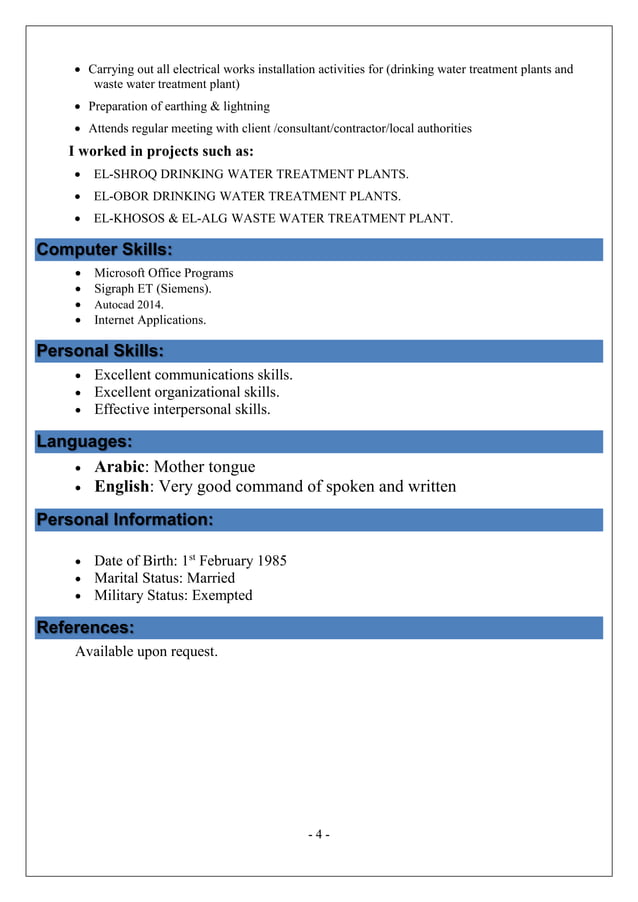 M Adel CV 2016 | PDF