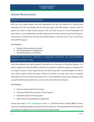 AEC - Extended Profile | PDF