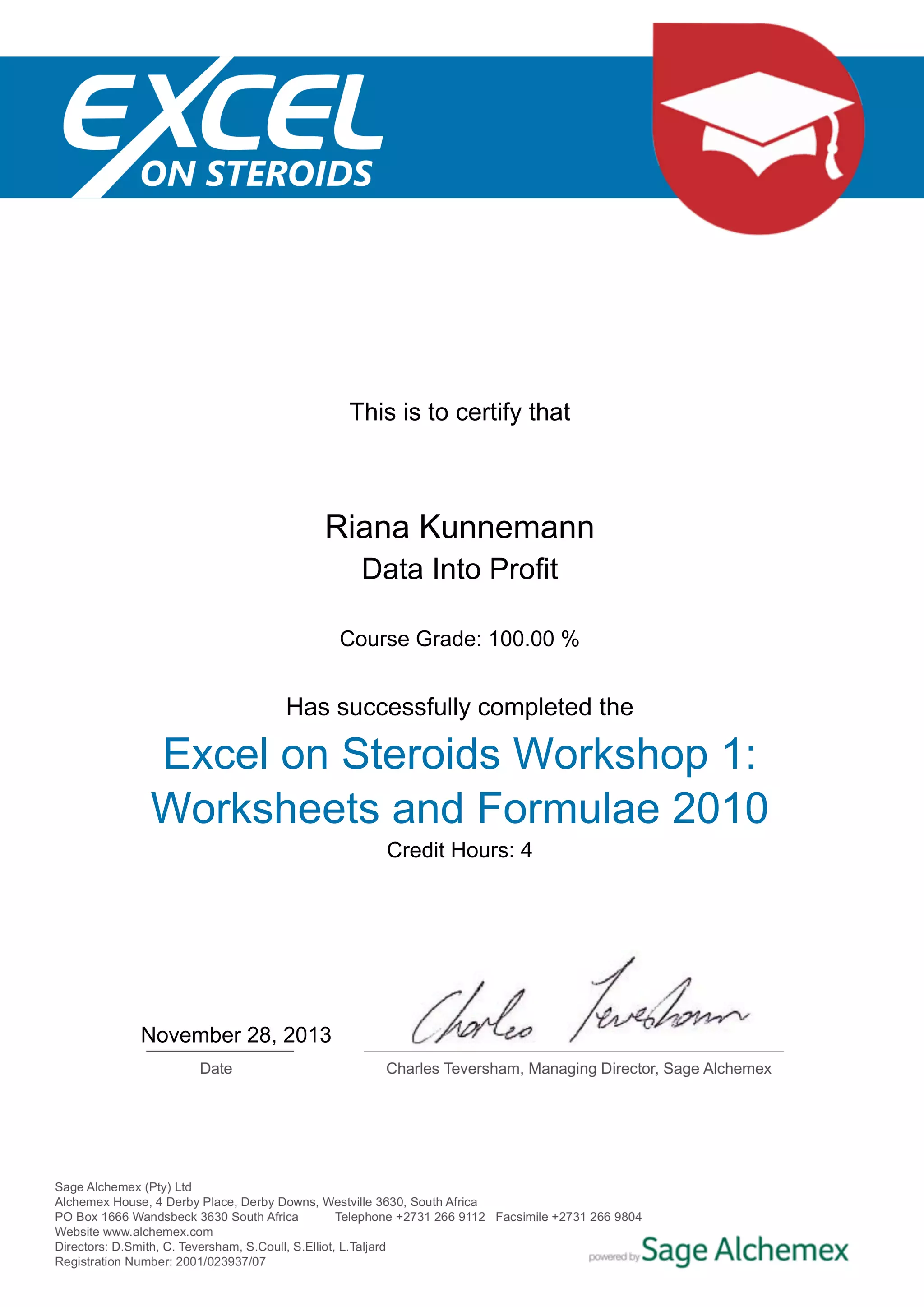 Excel on Steroids Workshop 1 | PDF | Free Download