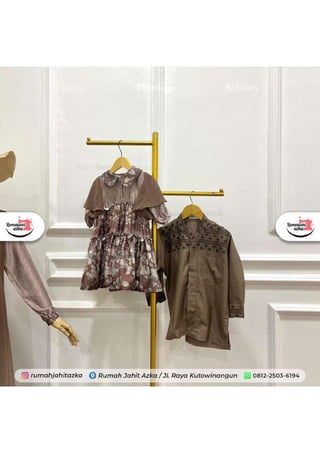 Baju Sarimbit Kombinasi Keluarga Rumah Jahit Azka | PDF