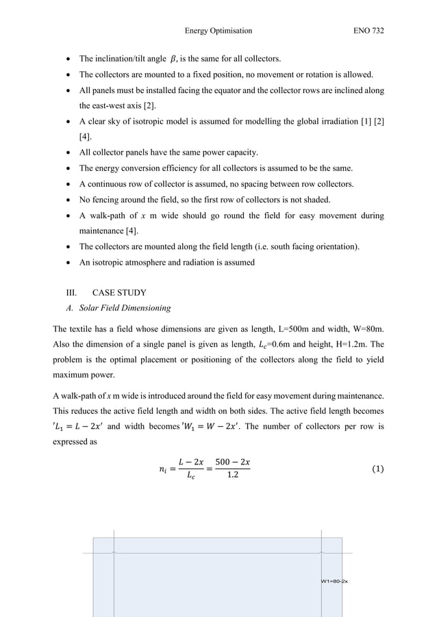 An Optimal Design for Maximum Power Production from a Solar Field ...