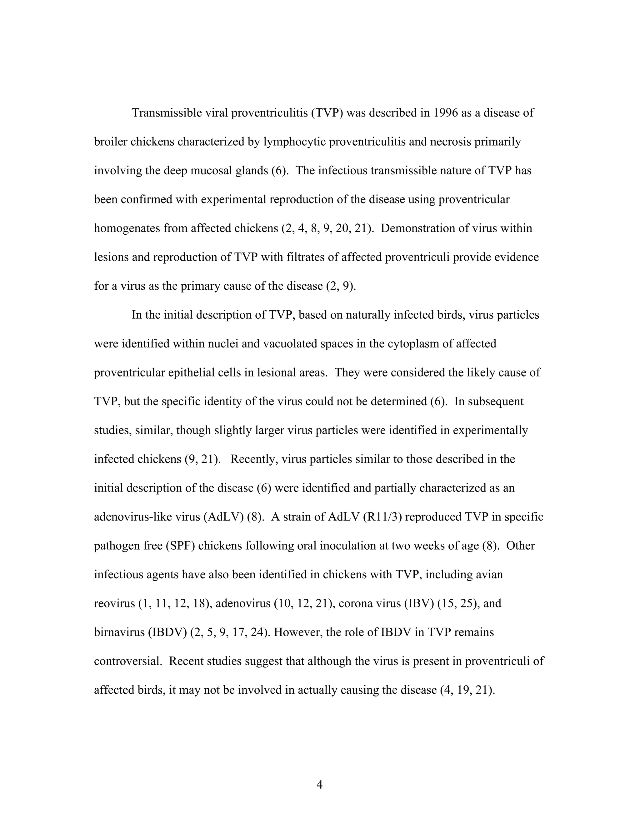 Occurrence and Distribution of Transmissible Viral Proventriculitis in ...