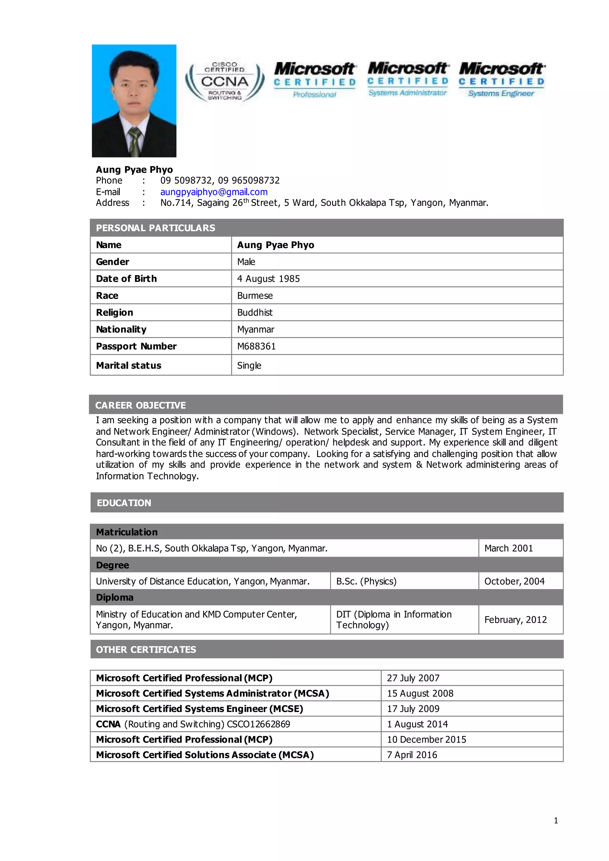 Aung Pyae Phyo | DOCX