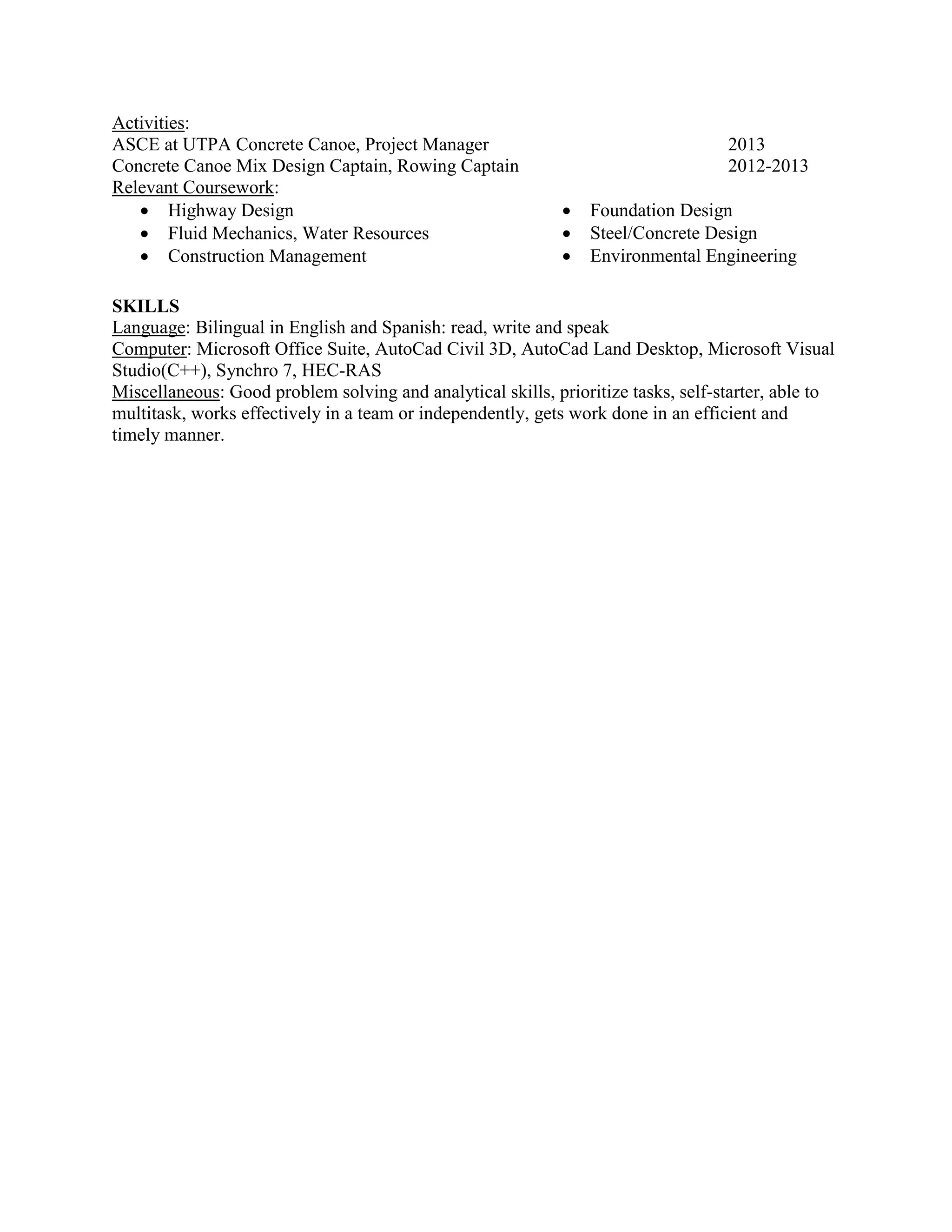 Peter Hermida Resume | PDF | Civil Engineering Industry | Industries