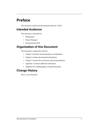 Documentation Plan Example | PDF