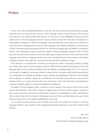 Ewha Korean 1 2 English 1st Edition Ewha Language Center | PDF