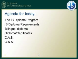 20110308 IB Information Night | PPT