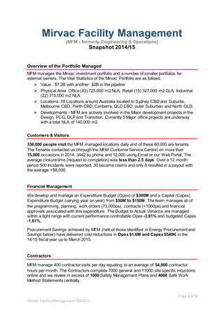 Mirvac Facility Management | DOCX