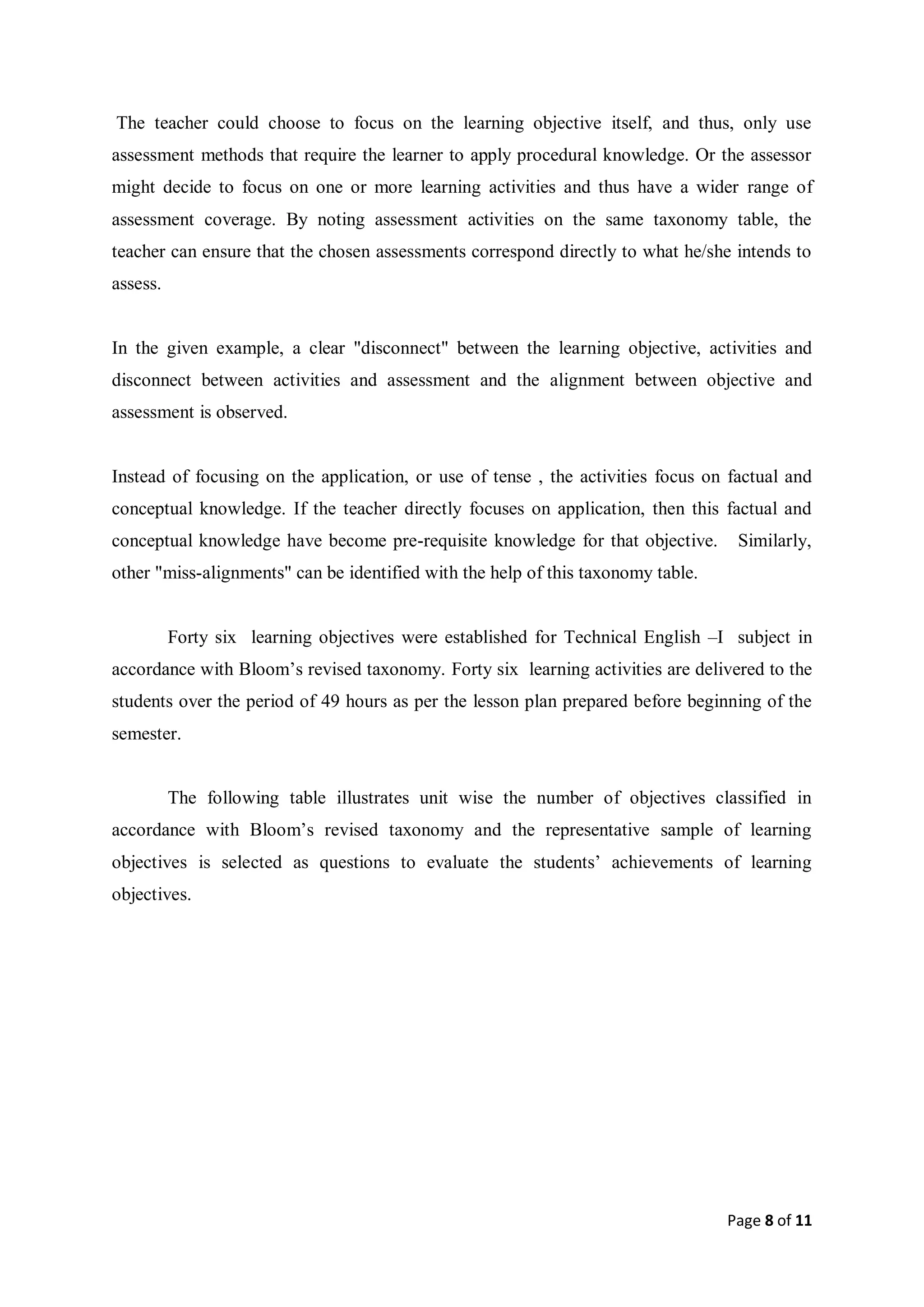 Teaching English Grammar using Bloom’s Revised Taxonomy | PDF