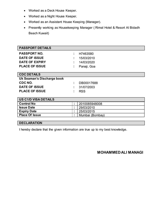 MOHAMMED ALI MANAGI c.v | PDF