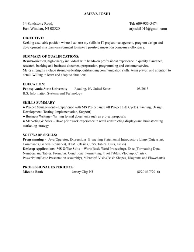 AmeyaJoshi-Resume-V2 | PDF