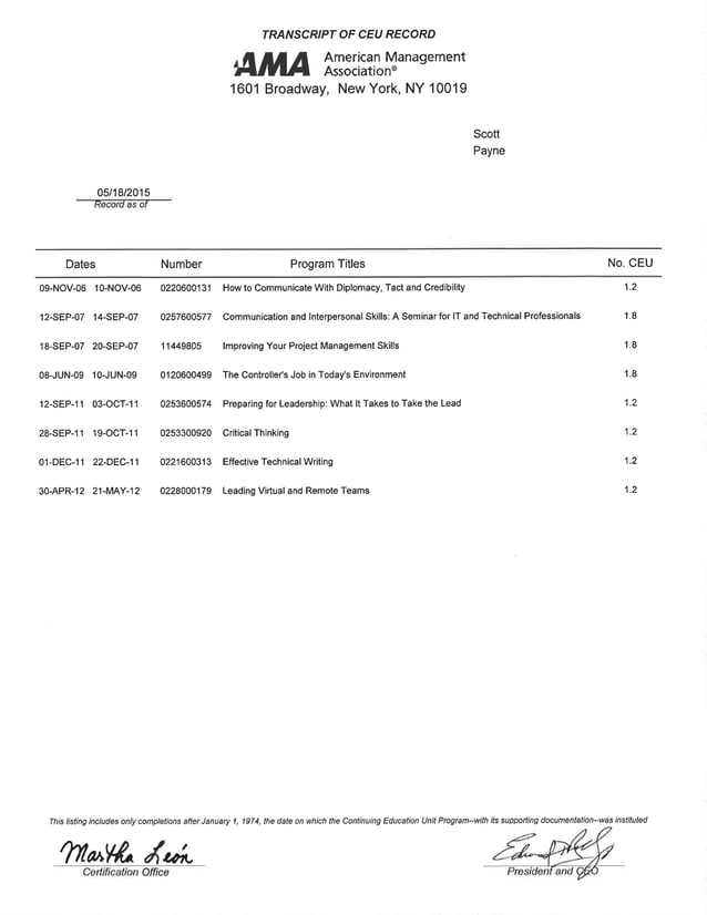 Scott Payne AMA Transcript | PDF
