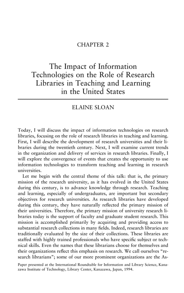 Development of Digital Libraries An American Perspective Marcum | PDF