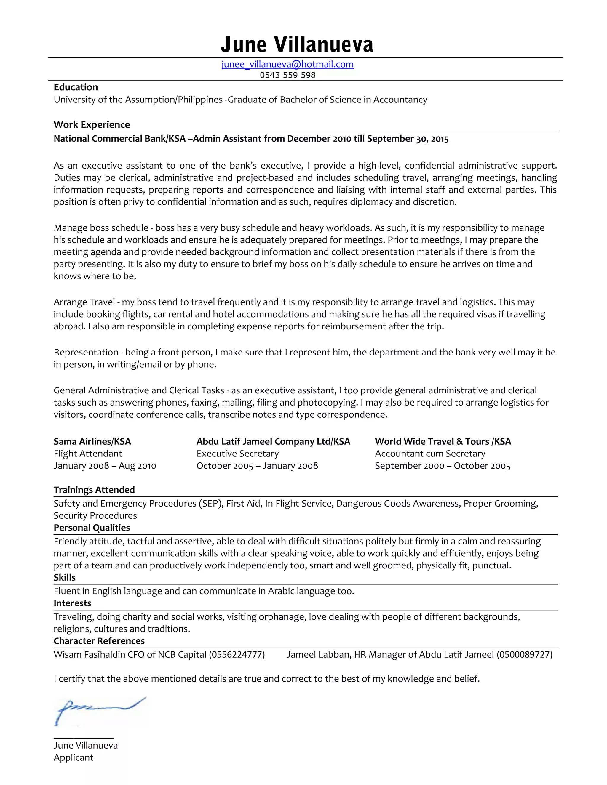 CV June Villanueva | PDF