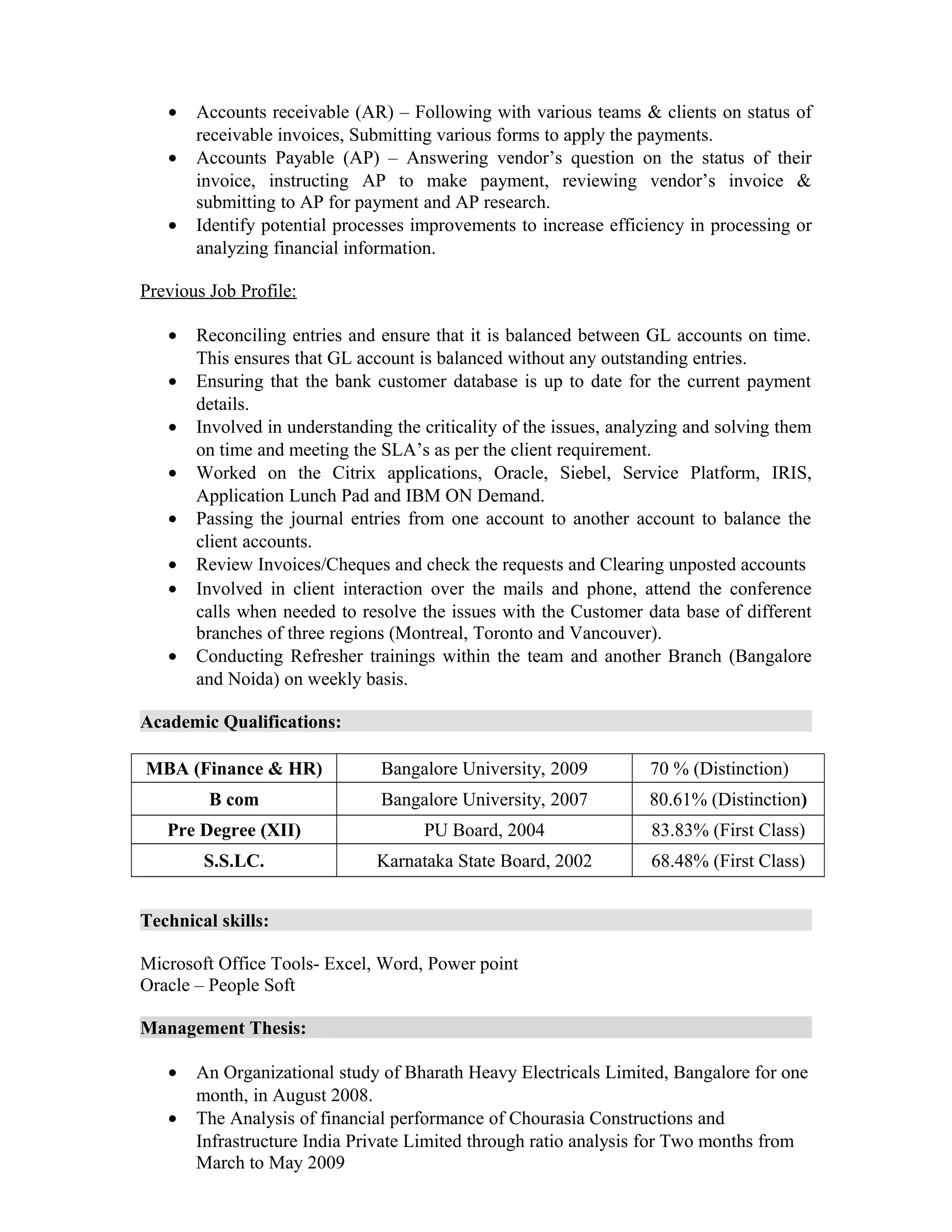 Shwetha Resume New | DOC