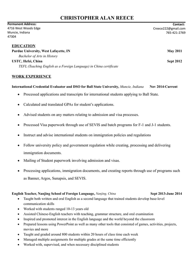 Resume-Final (1) (4) | DOC | College Education | Education