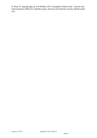 Margriet Park CV Jan 2017 | PDF