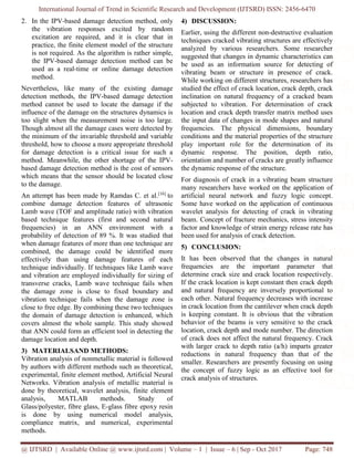 A Review on Detection of Cracks Present in Composite Cantilever Beam by using Vibration Analysis ...