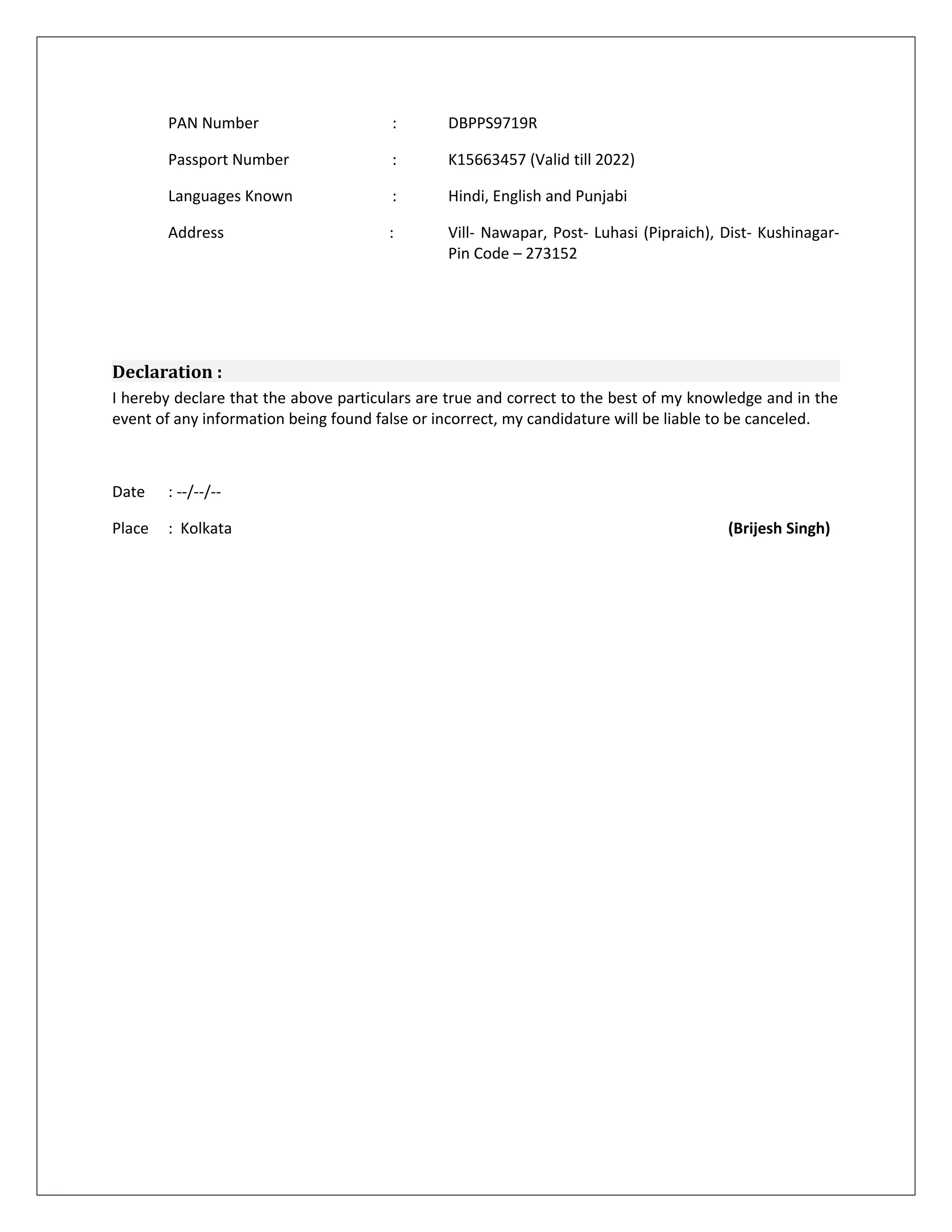 Brijesh-Resume | DOC