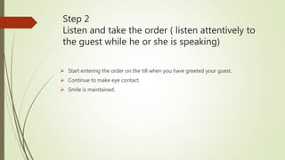 9 service steps | PPTX