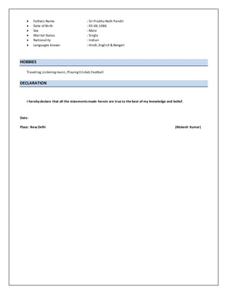 mukesh Resume (1) | DOCX