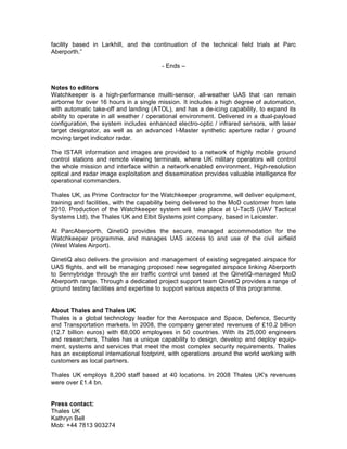 Watchkeeper makes first UK flight | PDF