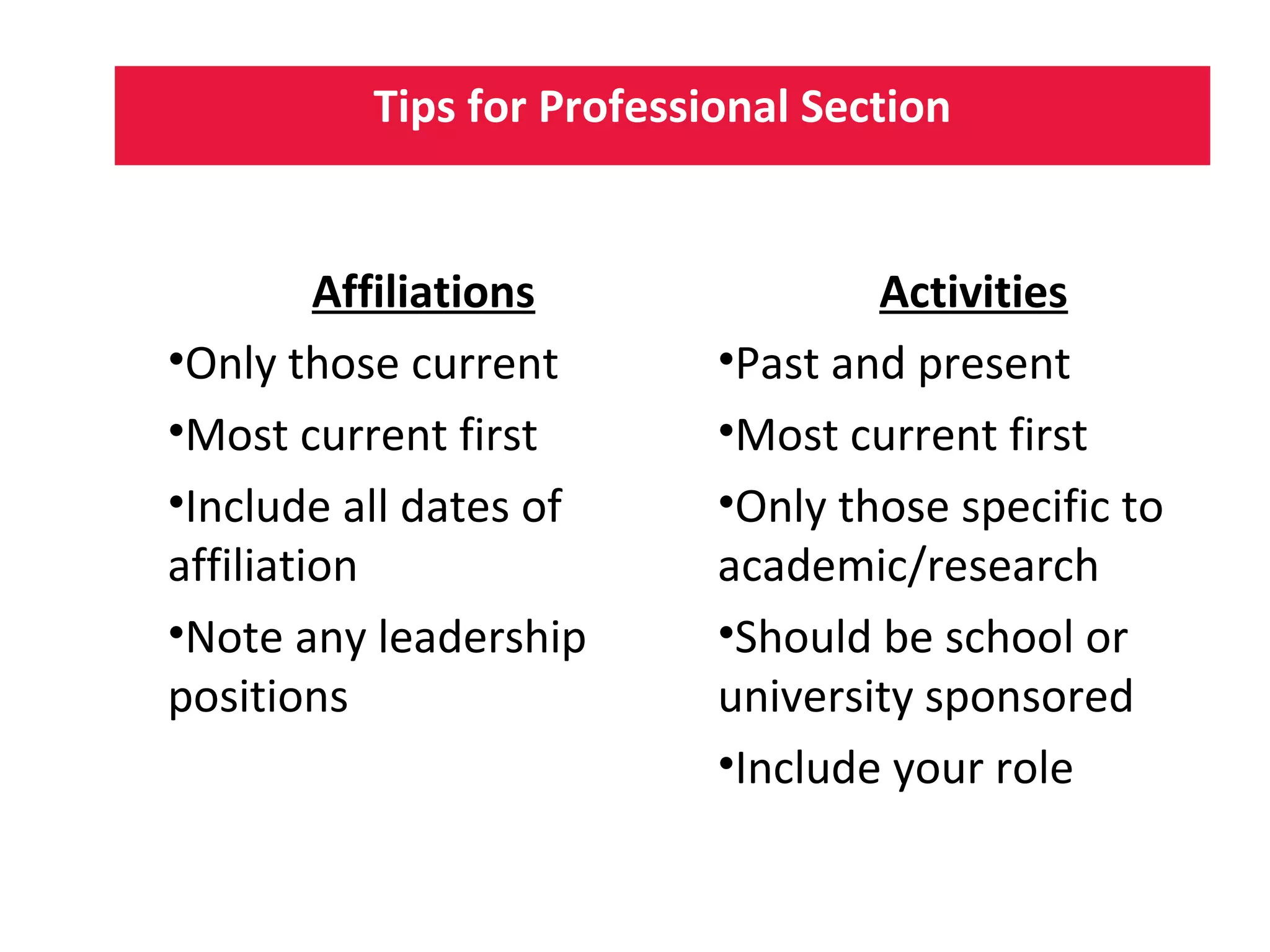 CV Writing Presentation | PPT