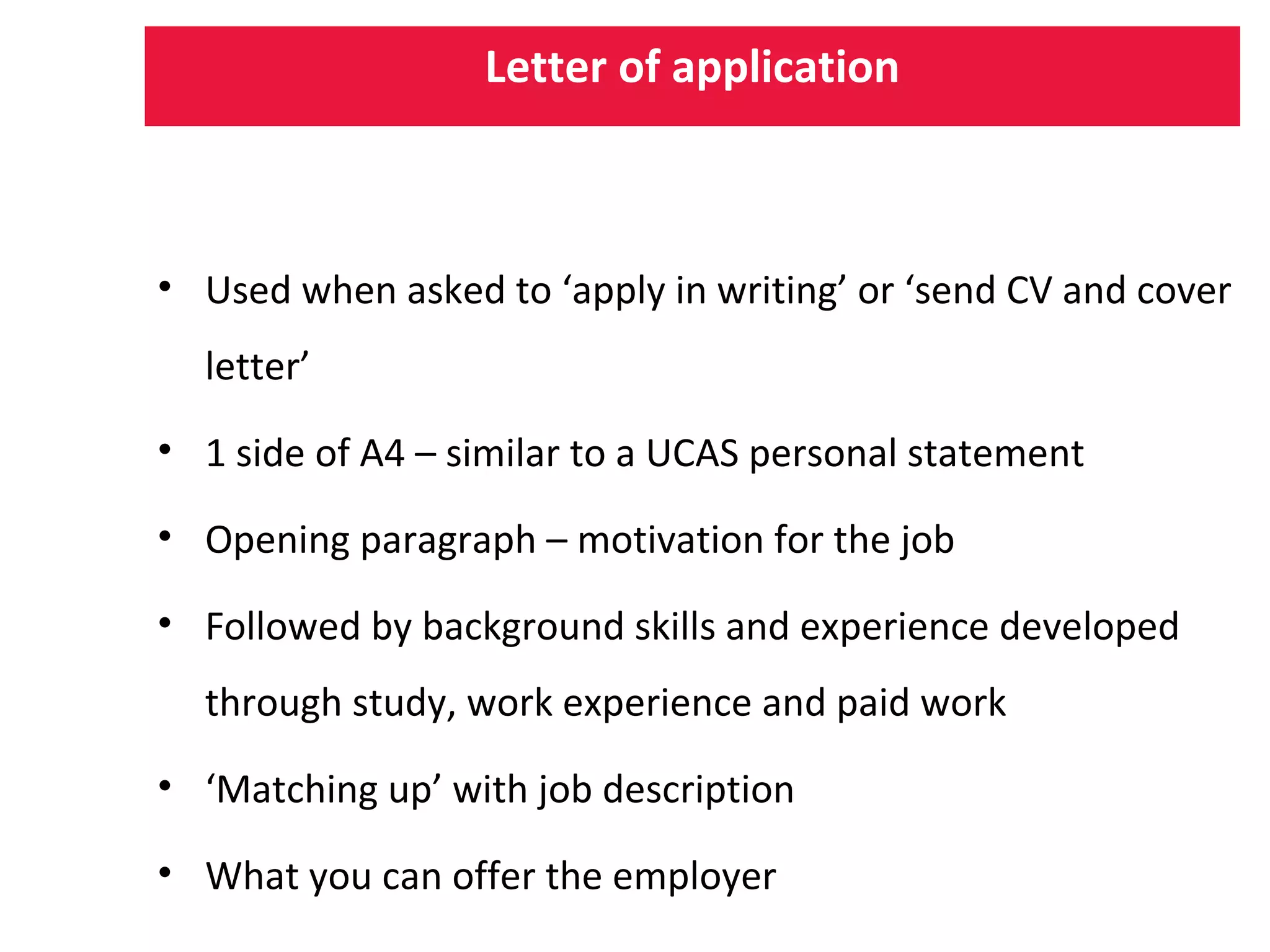 CV Writing Presentation | PPT