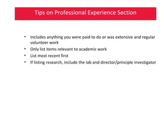 CV Writing Presentation | PPT