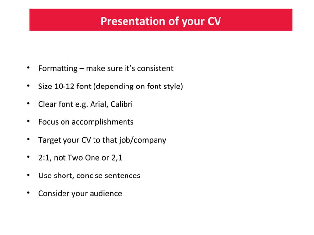 CV Writing Presentation | PPT | Resume Writing and Advice | Job Search