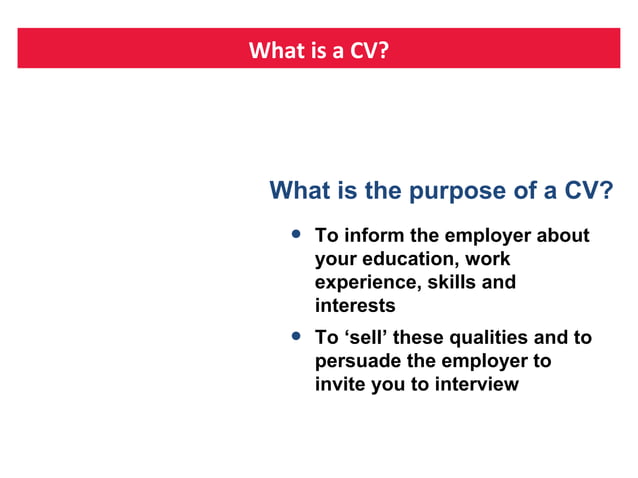 CV Writing Presentation | PPT | Resume Writing and Advice | Job Search