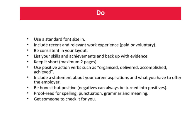 CV Writing Presentation | PPT | Resume Writing and Advice | Job Search