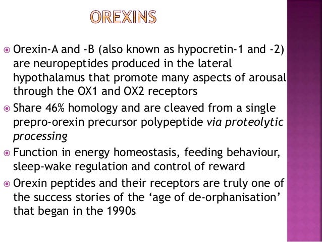 Orexin receptors and their potential as drug targets