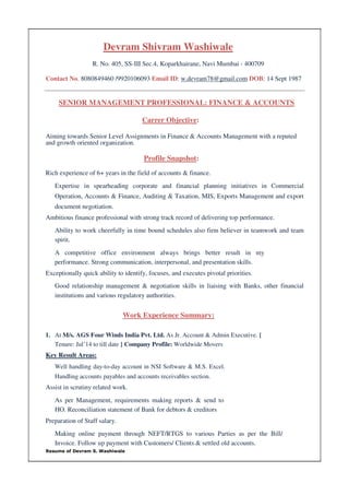 Devram_Updated_CV | PDF