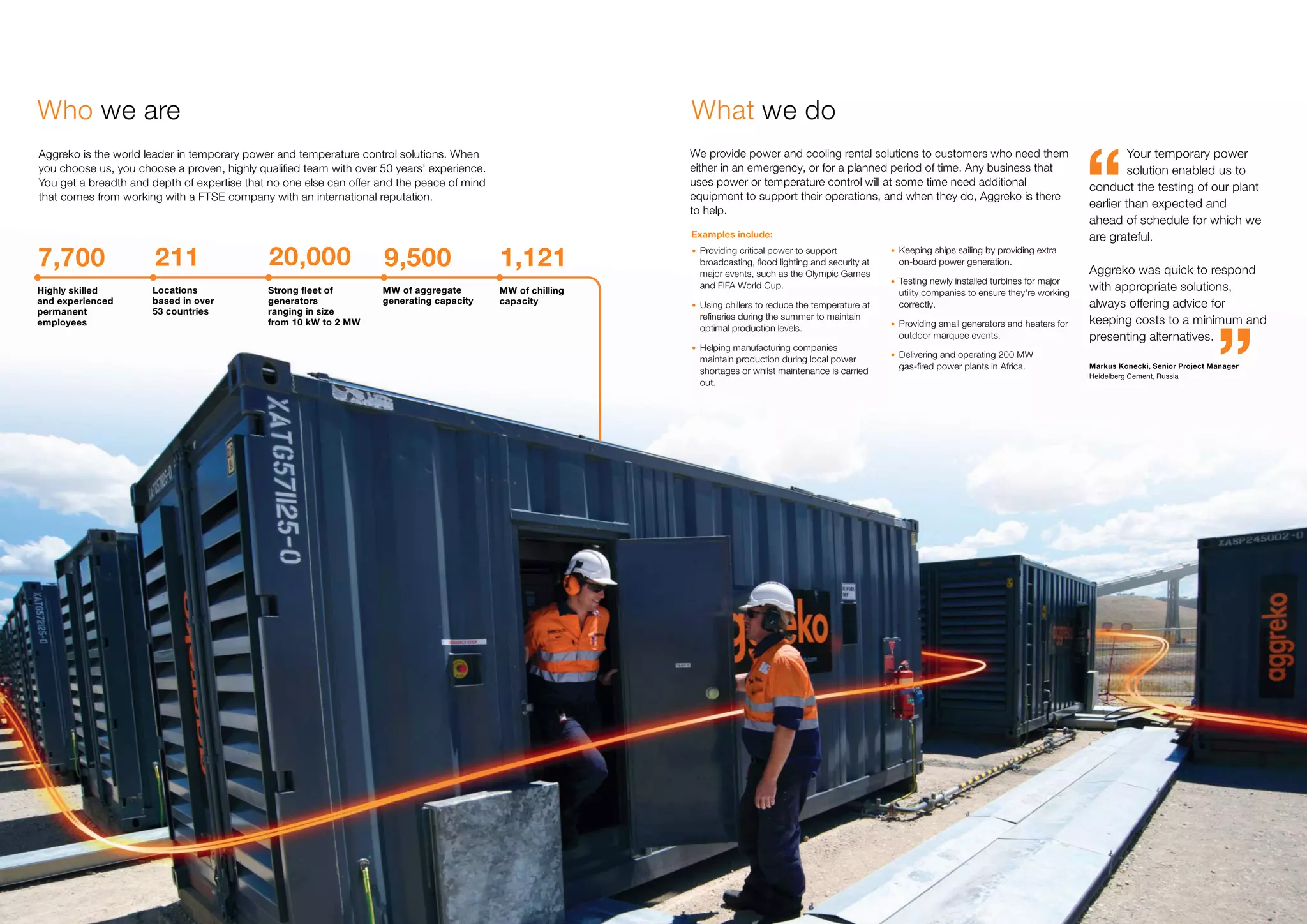 Aggreko-Services-Brochure | PDF