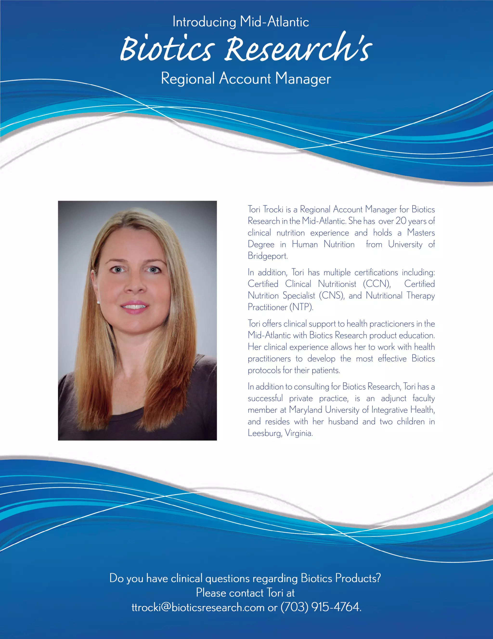 Tori Trocki Bio | PDF