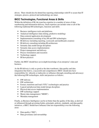 Business Intelligence Competency Centers | PDF