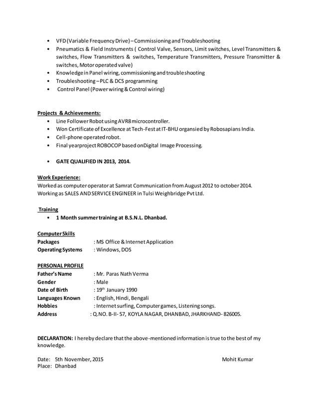 Mohit CV | DOCX | Computing | Technology & Computing