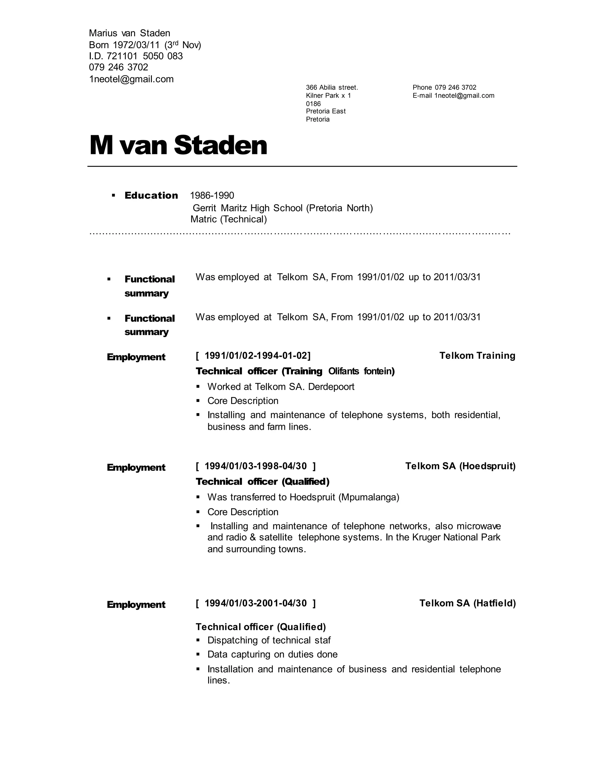 MariusResume | DOCX