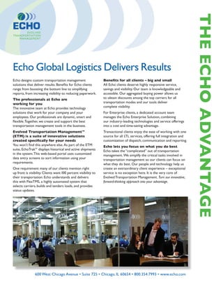 Echo Services | PDF