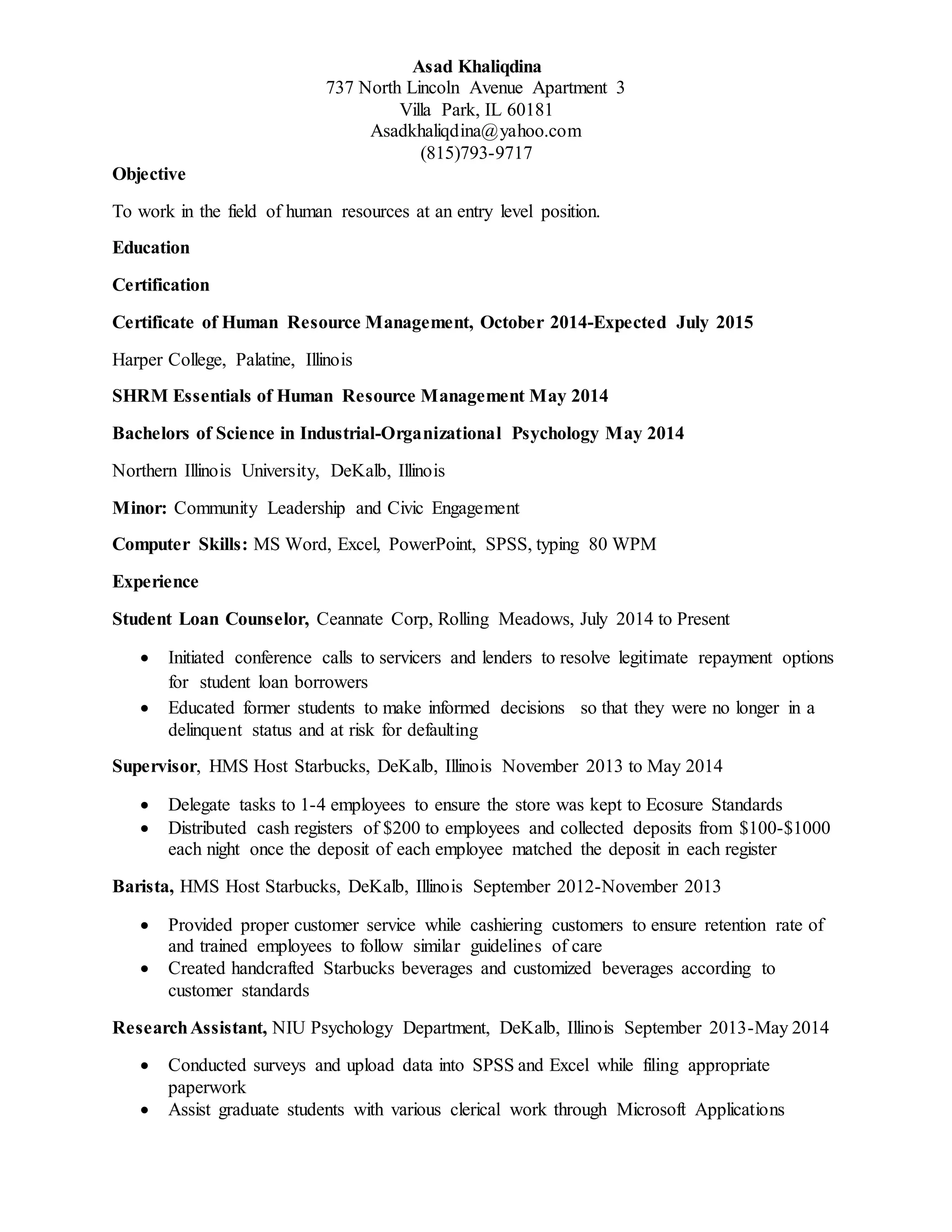 Updated resume | DOCX | Careers