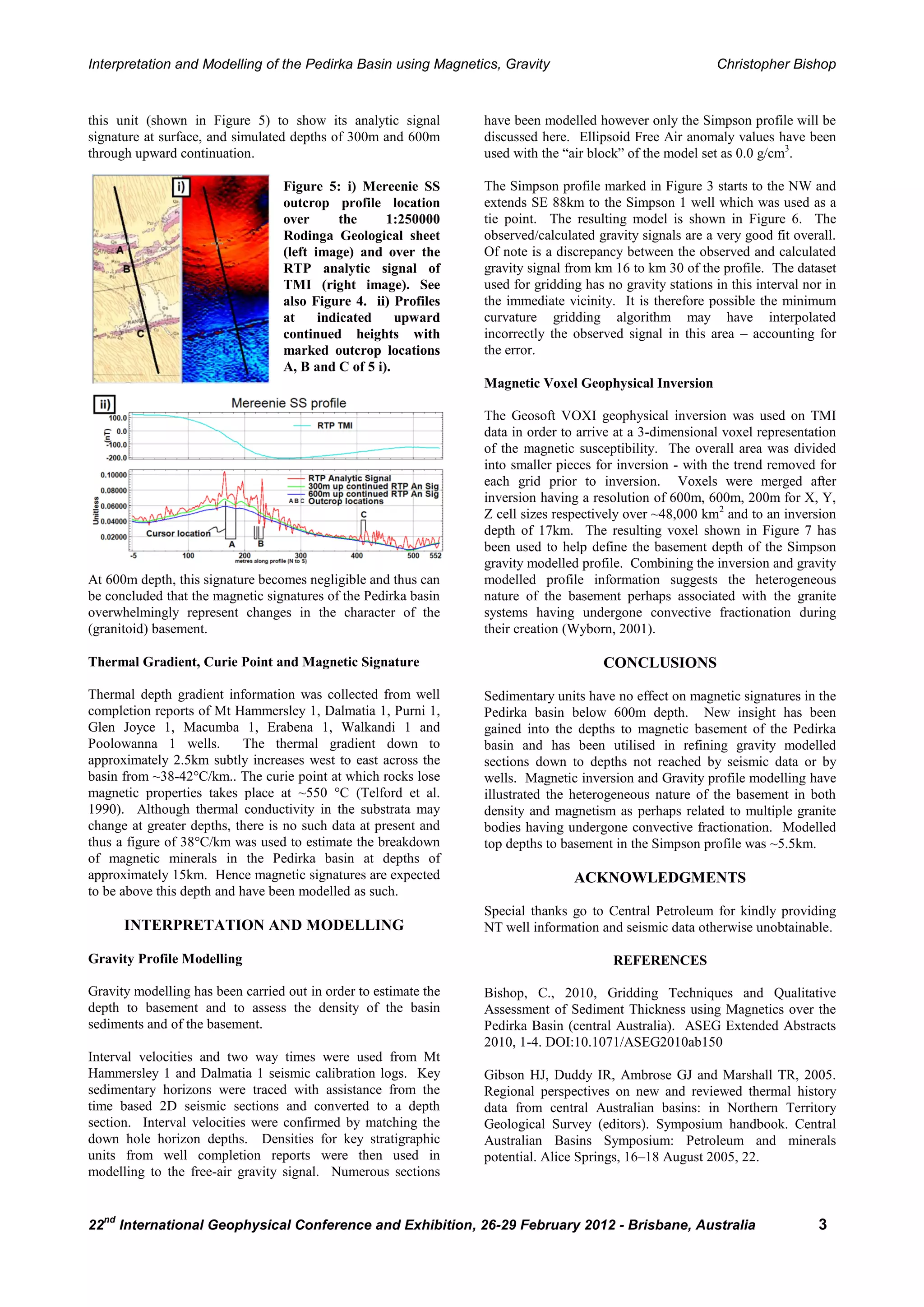 2012 Bishop Interpretation And Modelling Of The Pedirka Basin Using