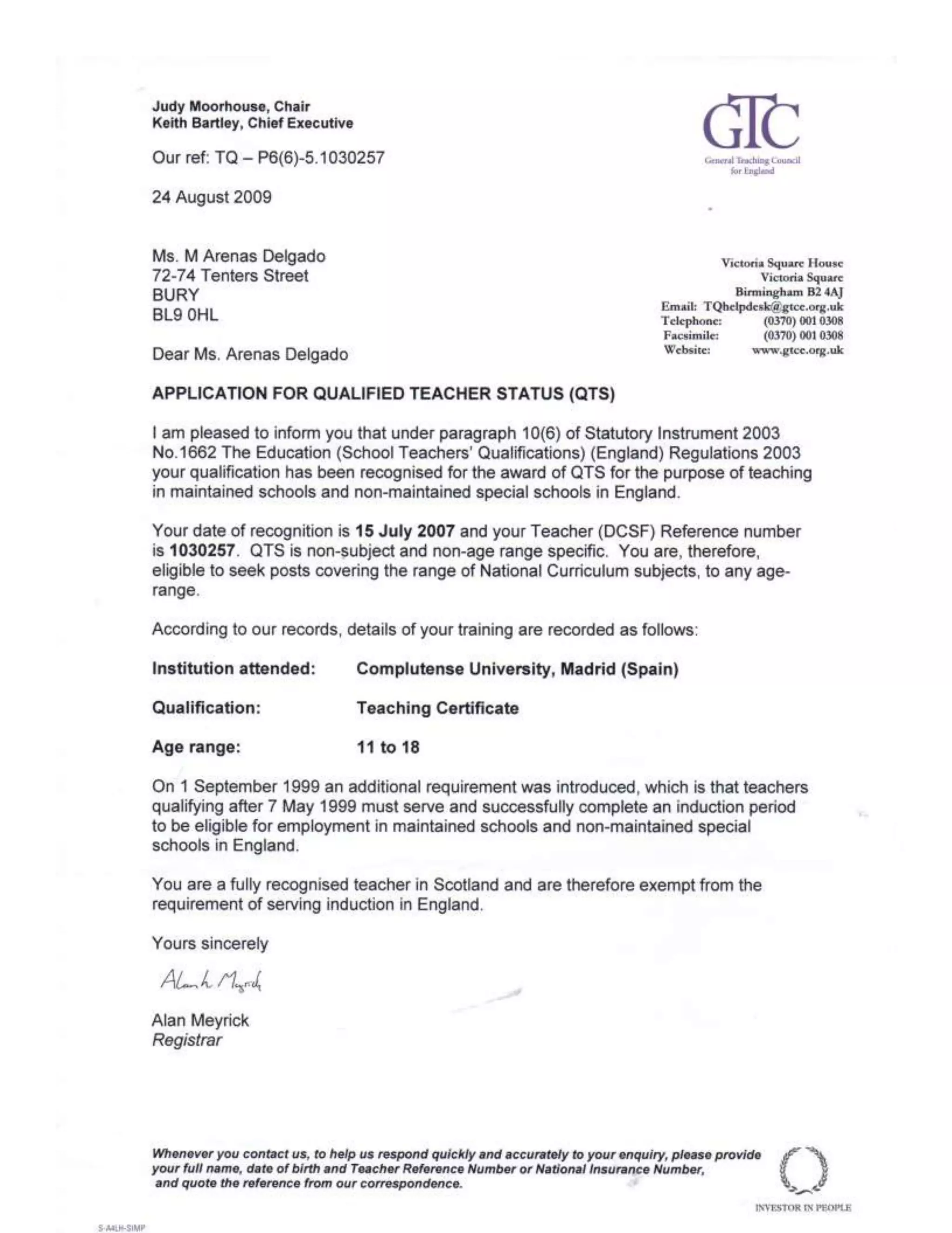 Teaching Qualification England | PDF