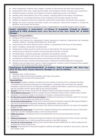 HR Profile 2017 | PDF